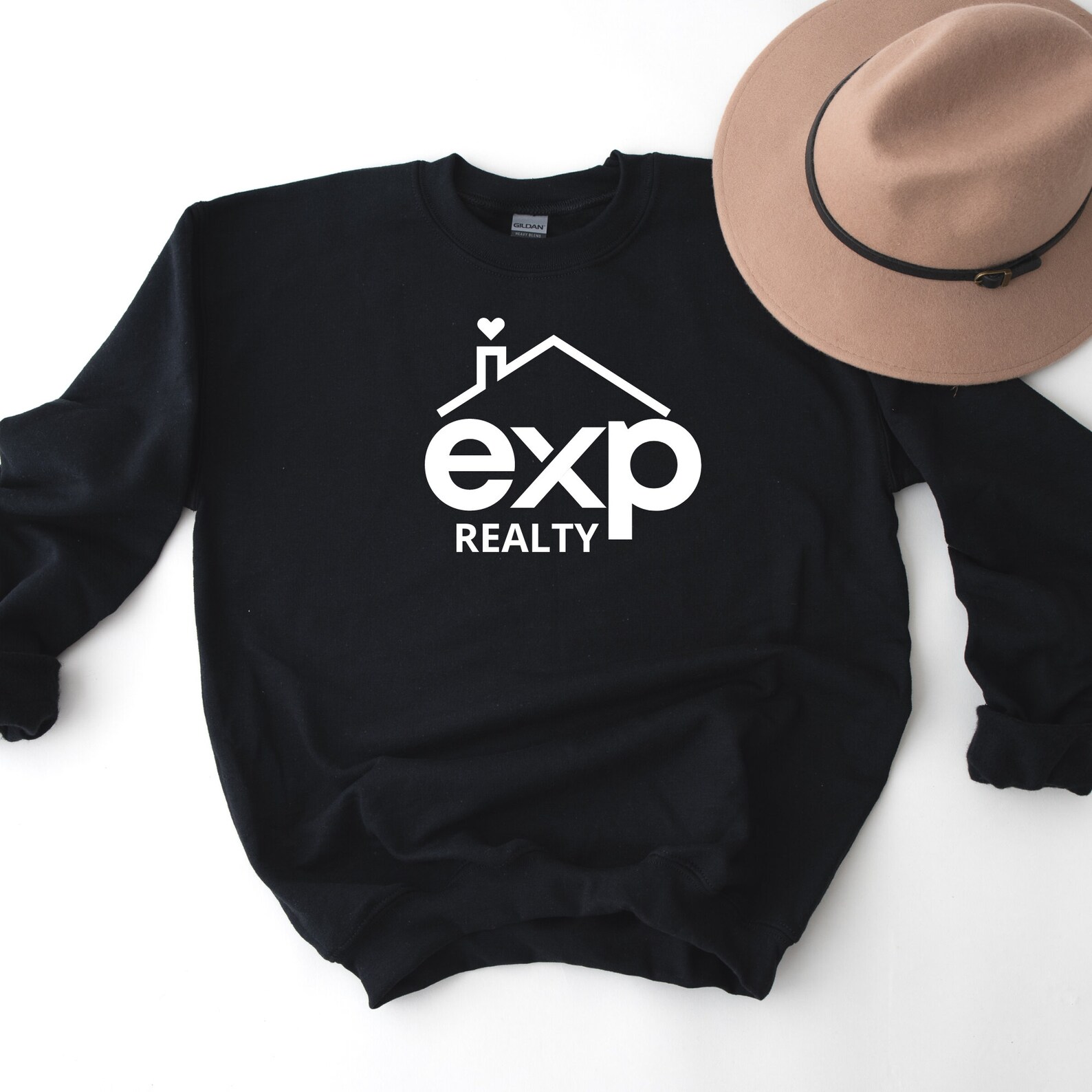 Exp Realty Logo With Roof & Heart Unisex Crewneck Sweatshirt - Etsy