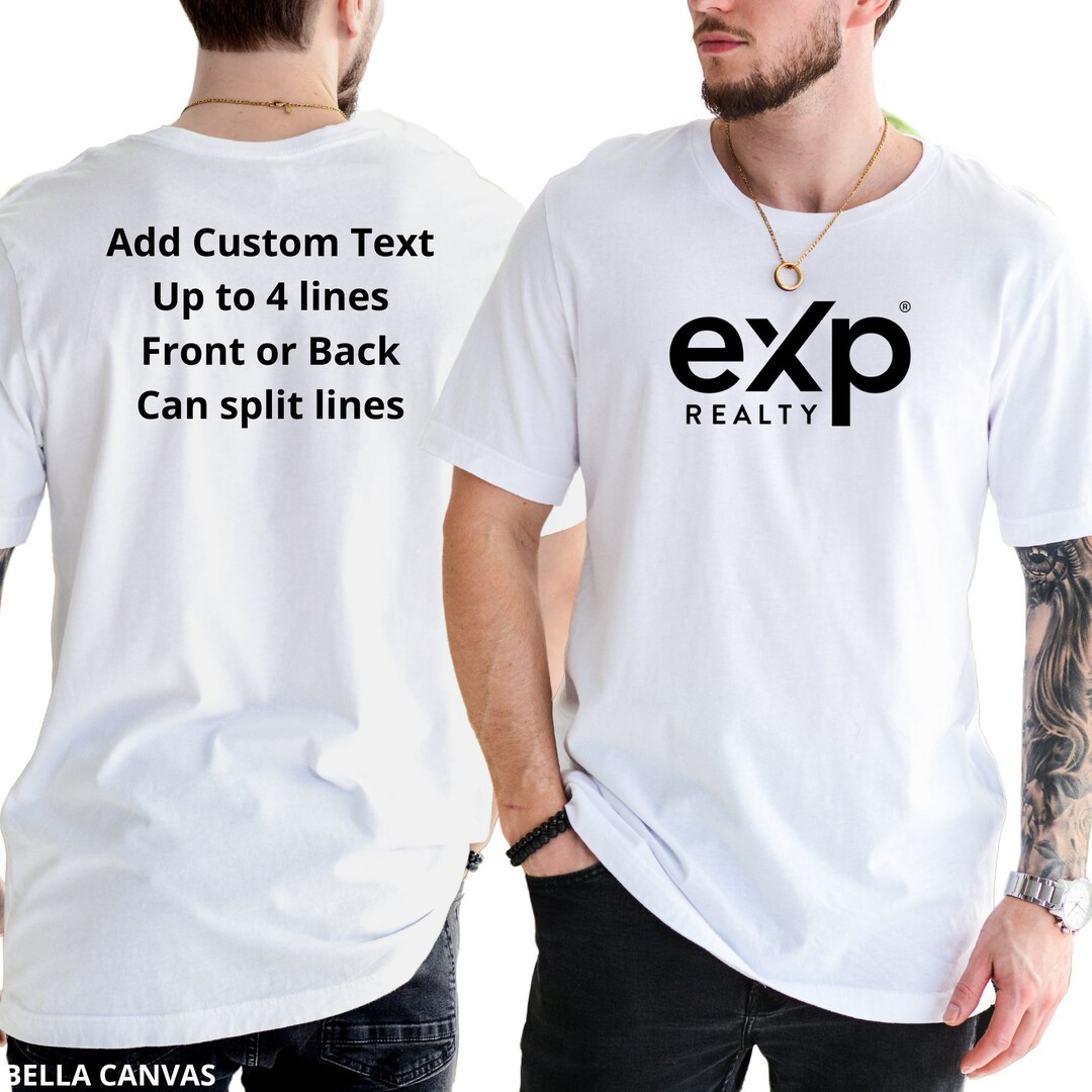 Customizable EXP Realty Unisex T-shirt, Add Your Custom Text, Real ...