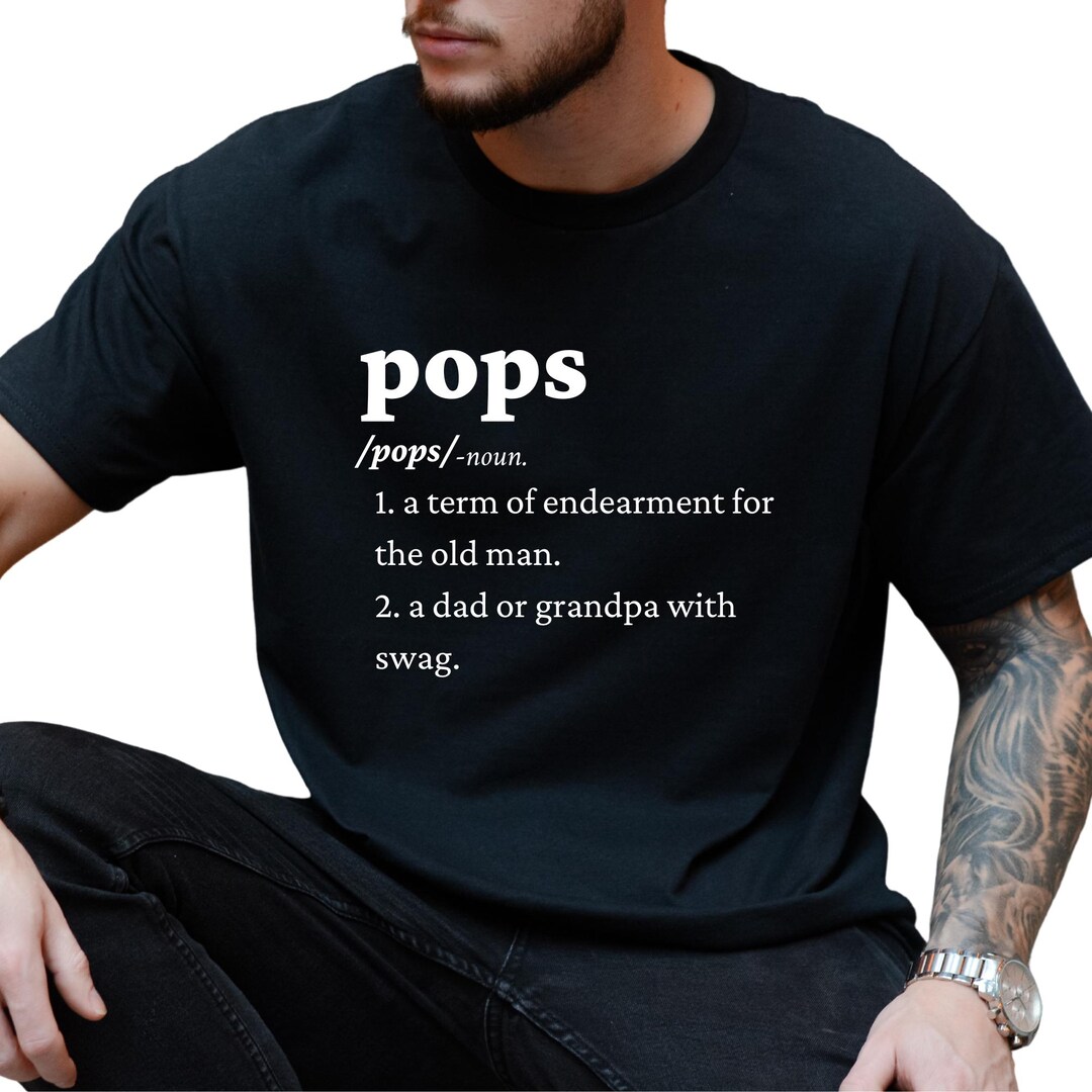 Pops Definition Men's T-shirt, Father's Day Men's T-shirt, Gift for ...