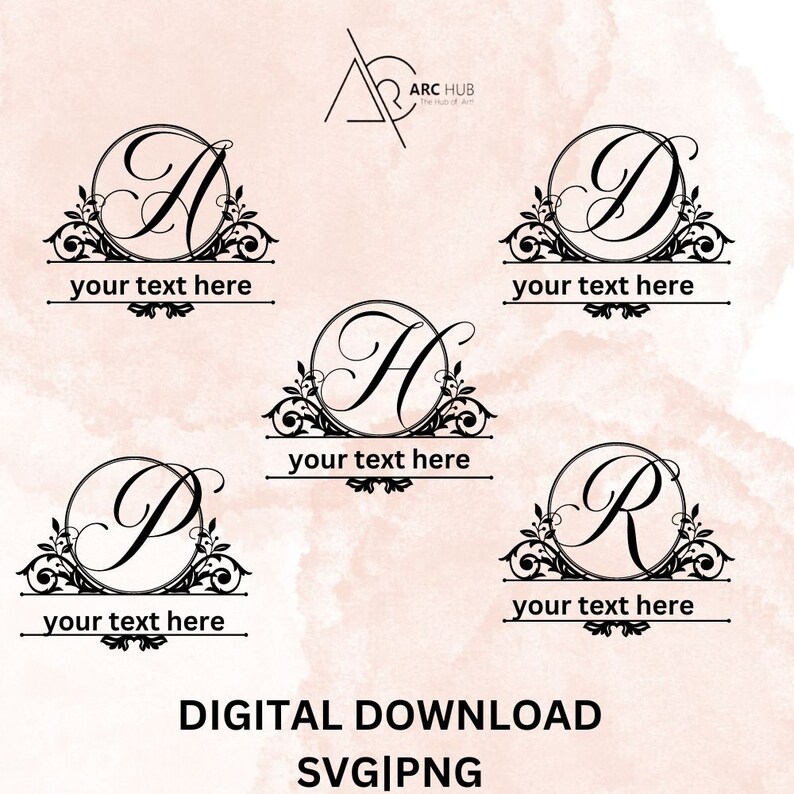 Monogram Font Alphabet Monogram Svg Files Cut File for Cricut Font ...