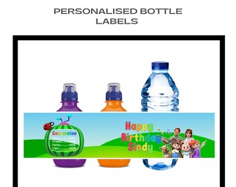Cocomelon Party Labels - Etsy UK