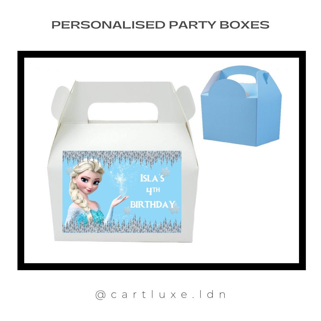 Personalised Frozen Party Boxes - Etsy