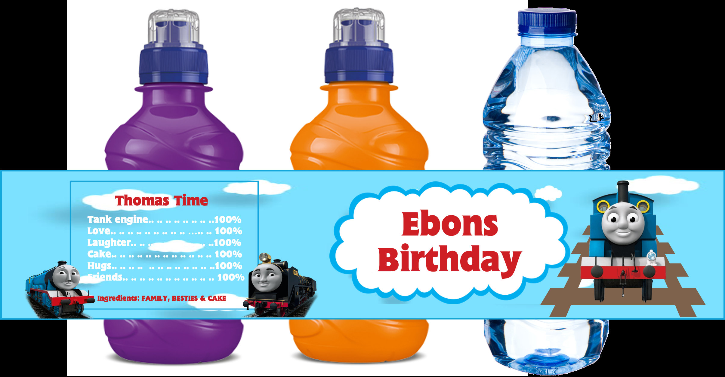 Personalised Thomas the Tank Engine Labels - Etsy