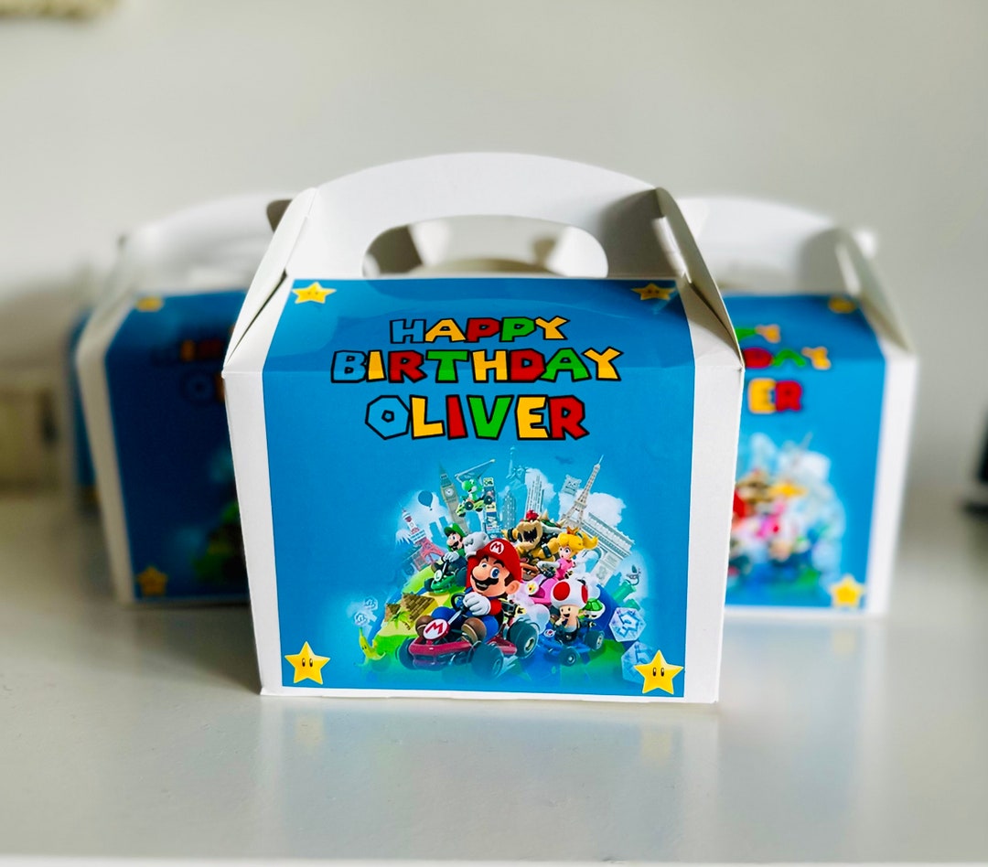 Personalised Super Mario Party Boxes - Etsy UK