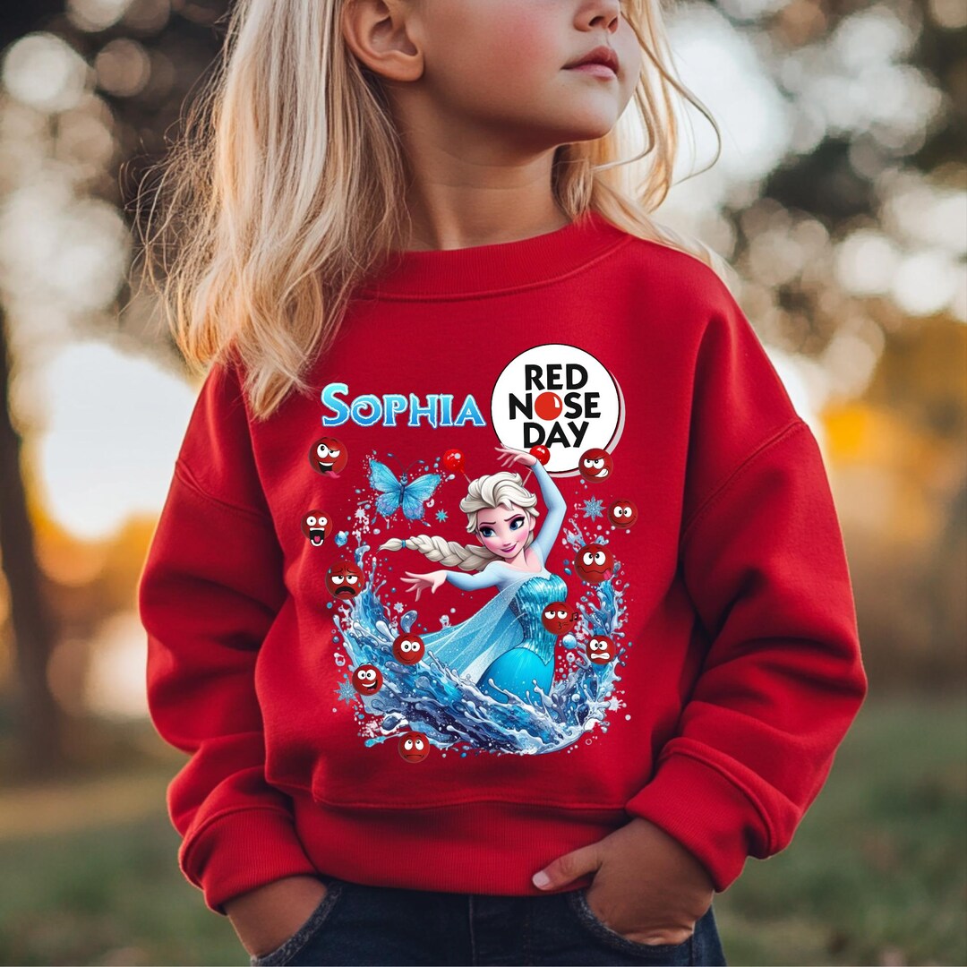 Red Nose Day 2025 Jumper Kids Boys Girls Sweatshirts - Etsy