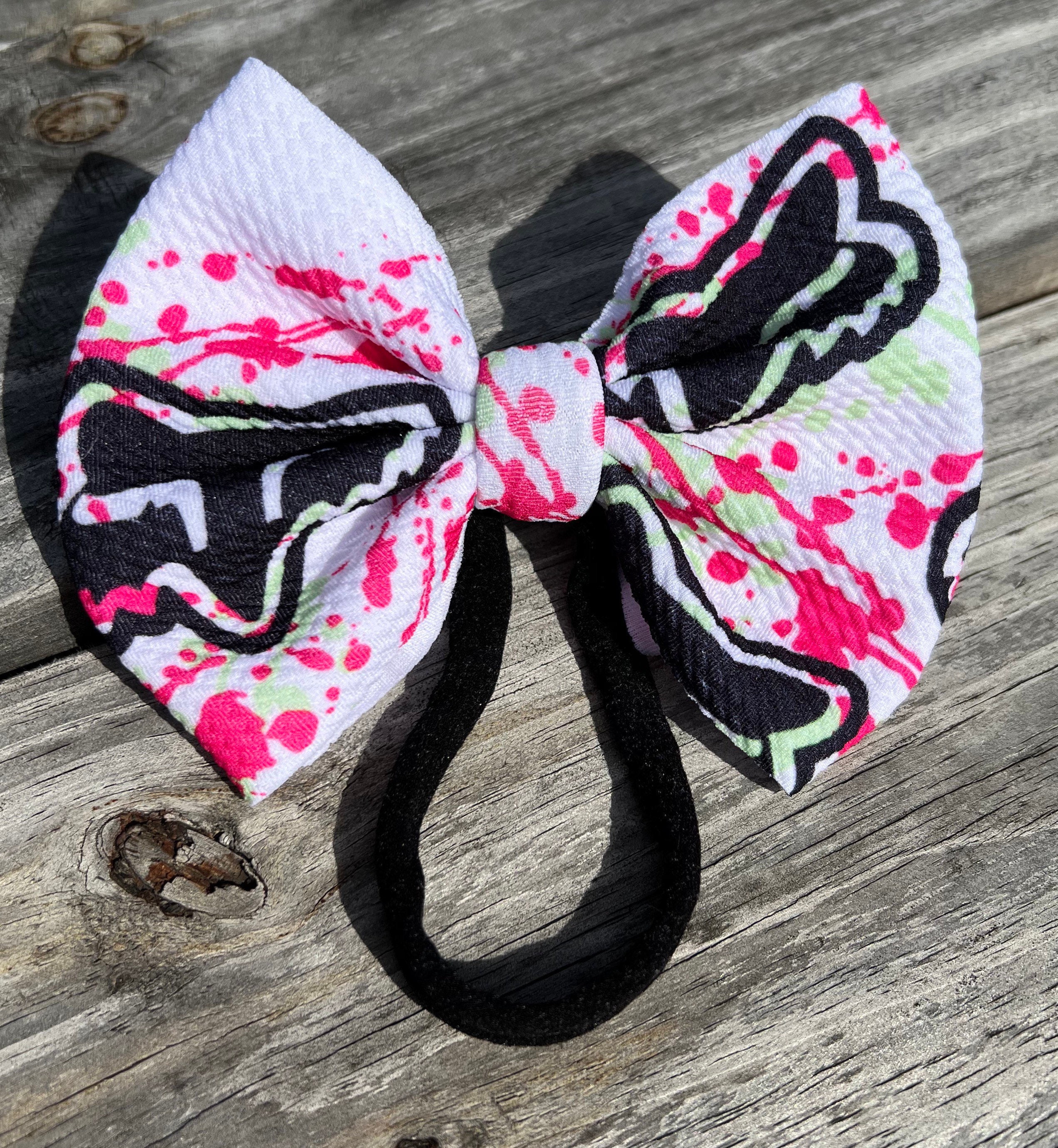Pink Fox Racing Logo Bow