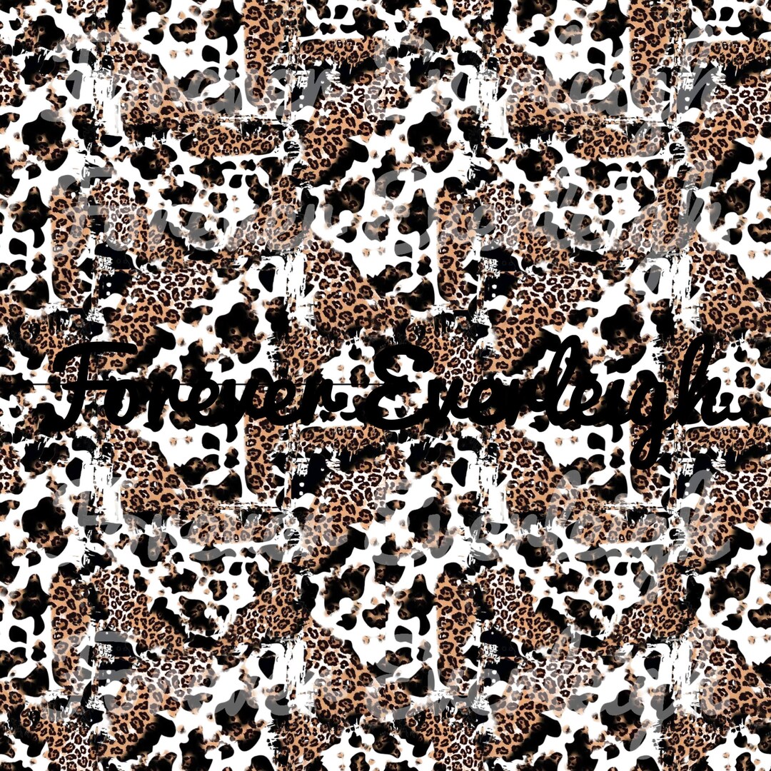 Cow Print Seamless File Leopard Print Seamless File Fabric Patterns ...
