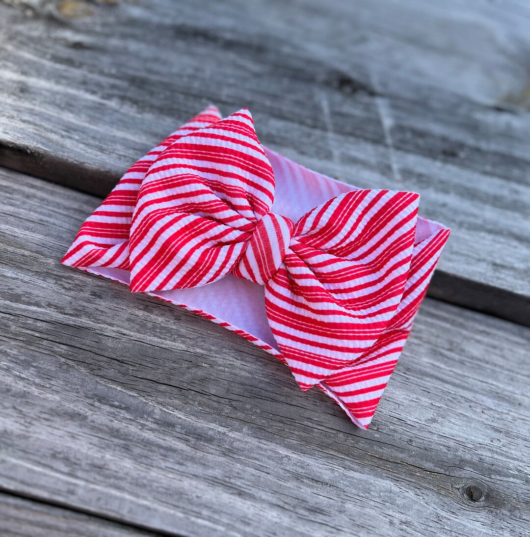 Candy Cane Headwrap Candy Cane Accessories Christmas Hair - Etsy