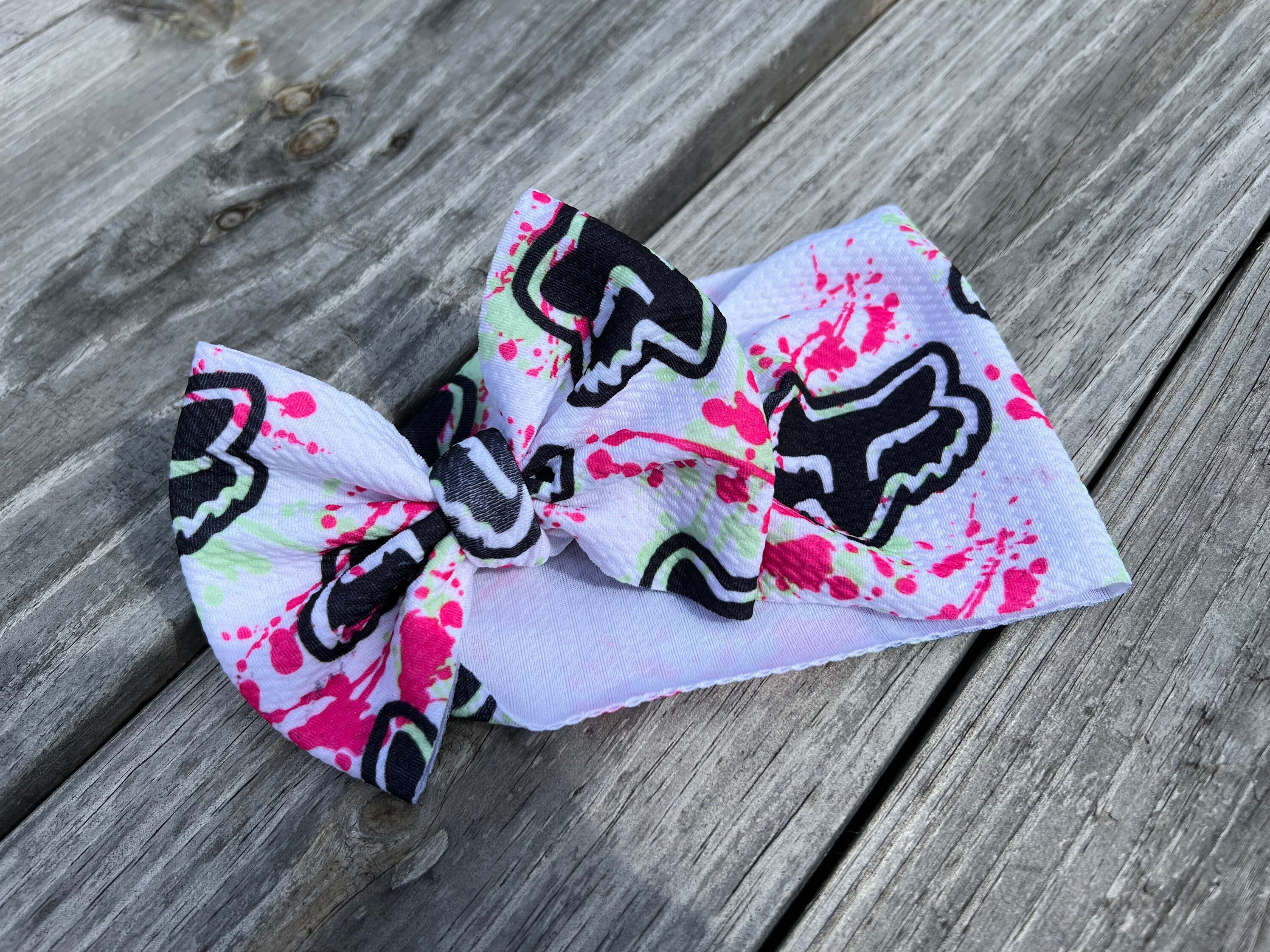 Pink Fox Racing Logo Bow