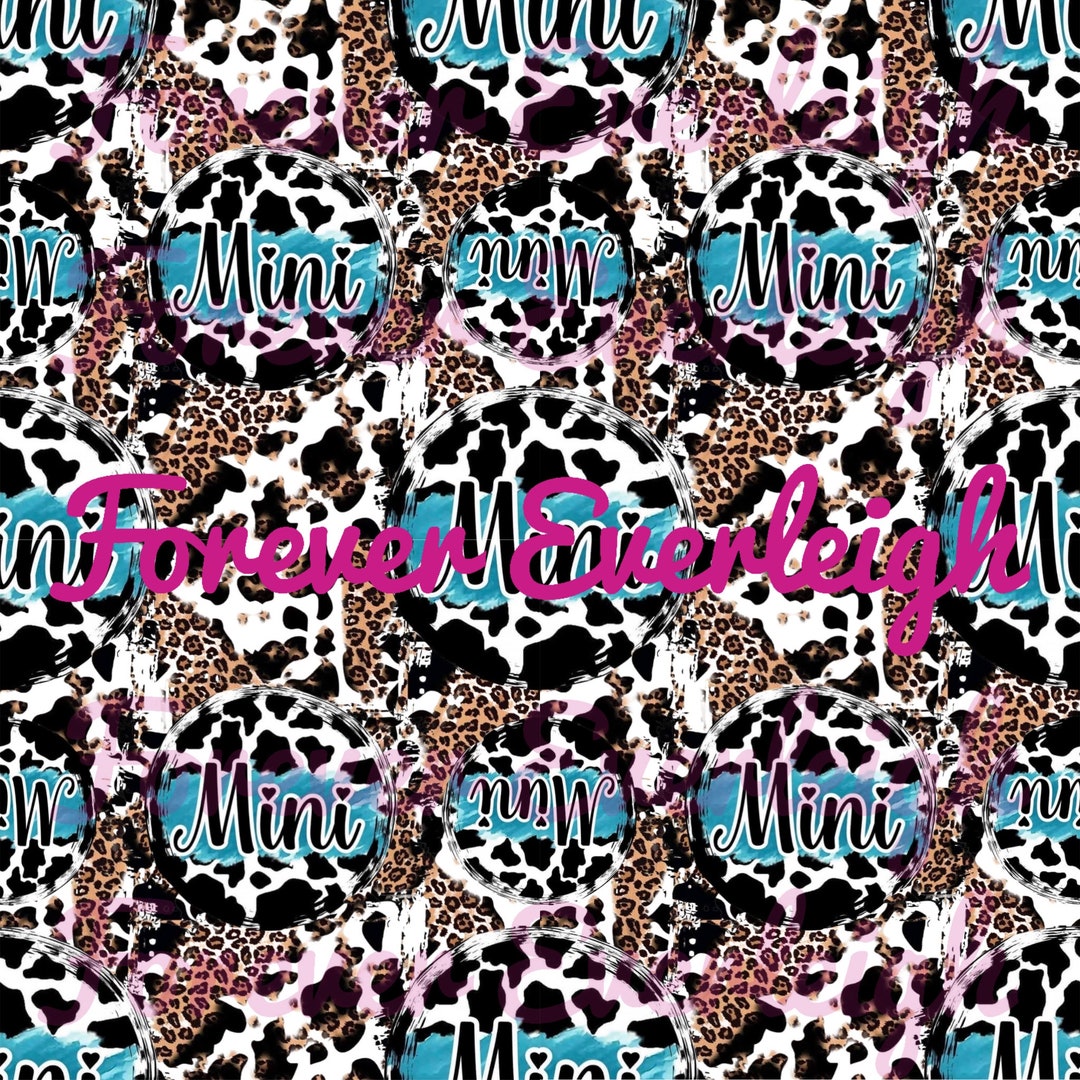 Mini Cow Print Seamless File Seamless Mommy and Me Leopard and Cow ...