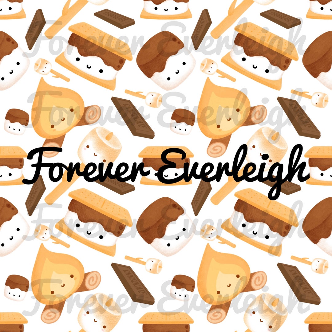 Smores Seamless File Seamless Pattern Seamless Design Camping Seamless ...