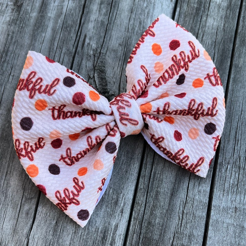 Thanksgiving Bow - Etsy