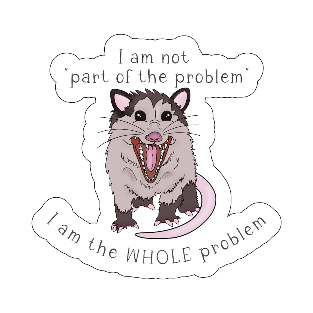Opossum I Am Not Part of the Problem I Am the Whole Problem Vinyl ...