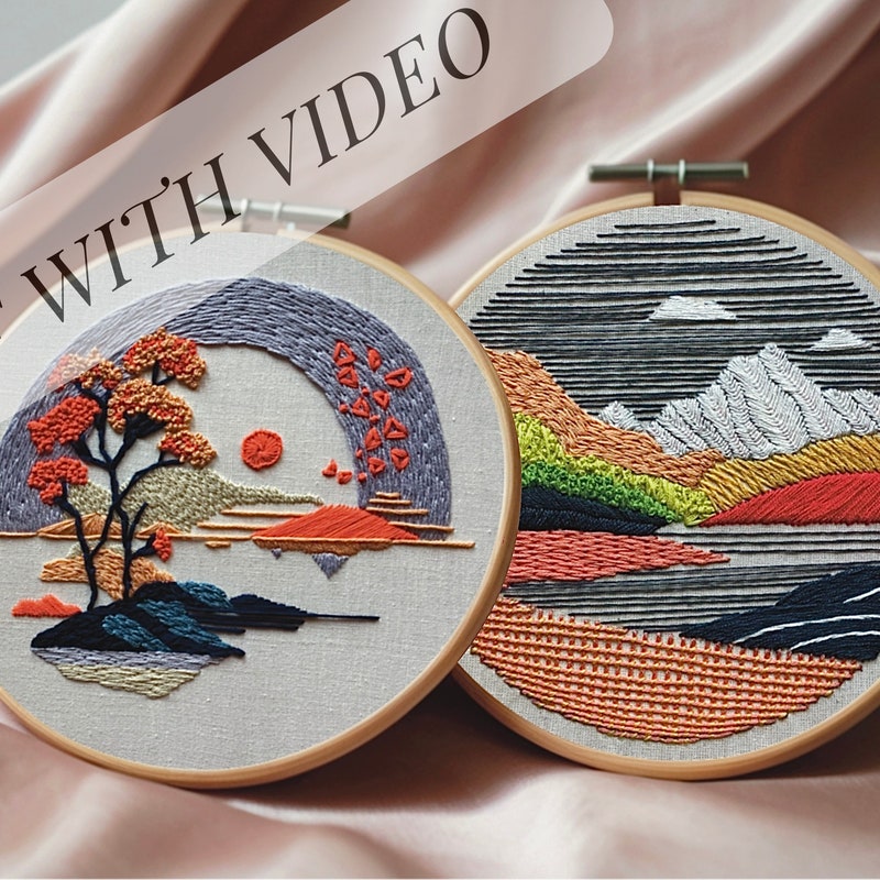 Modern Embroidery - Etsy