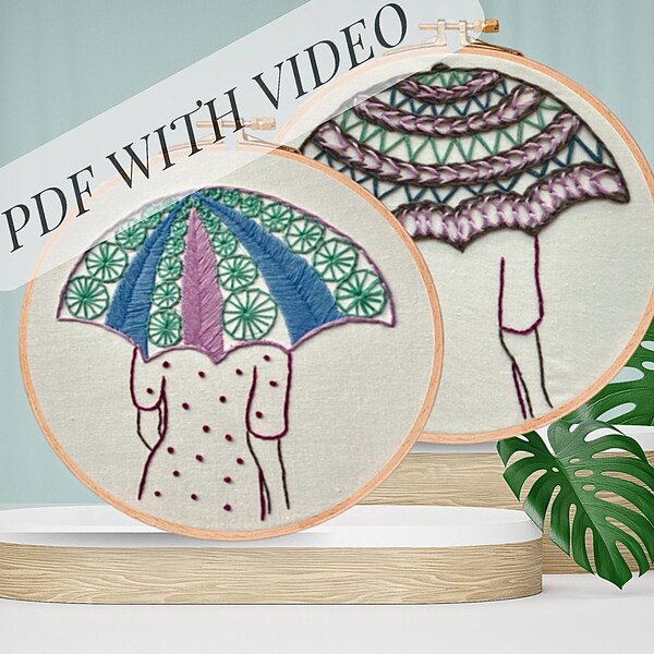 Minimal Landscape Scenery Embroidery Patterns With Video Tutorial ...
