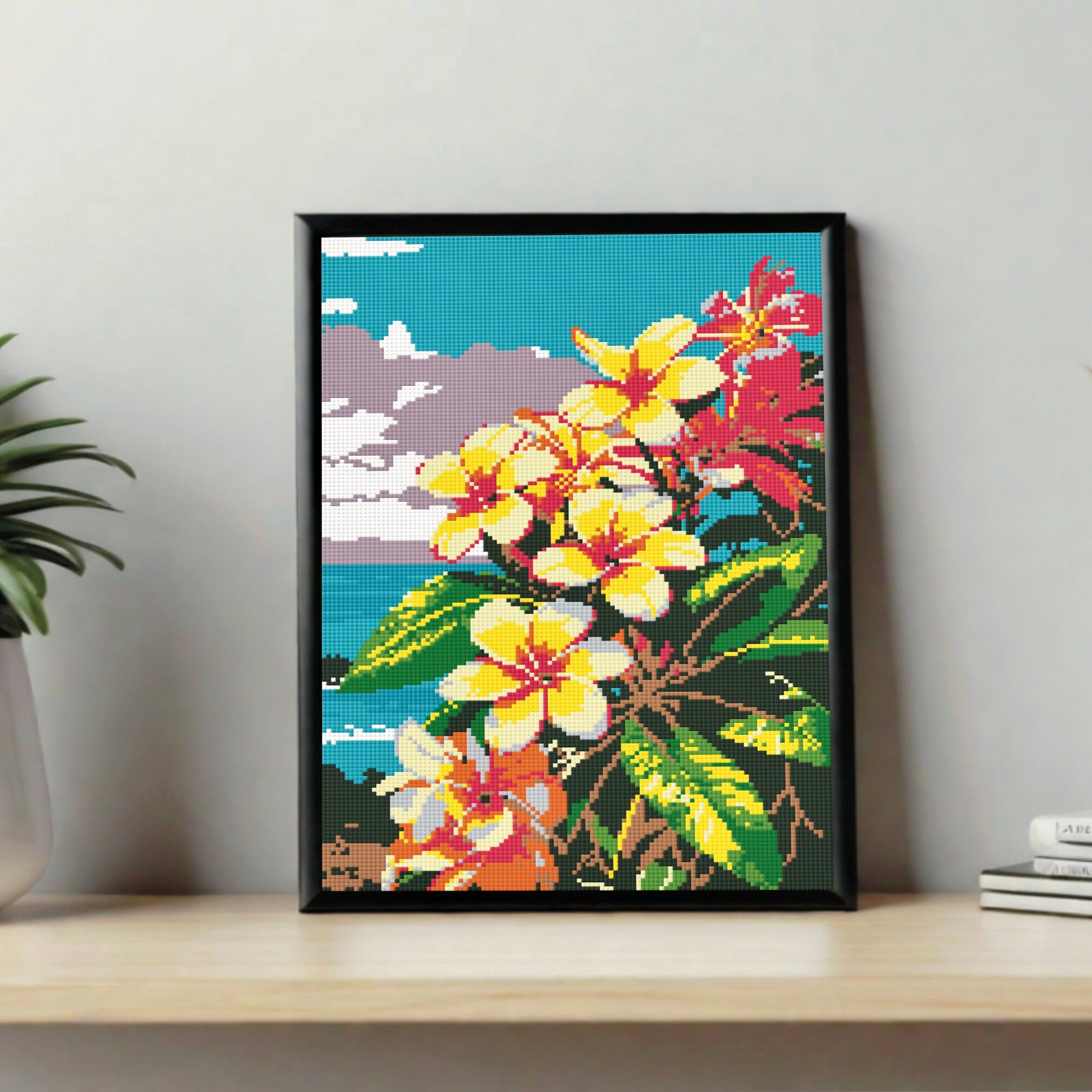 Hawaii Cross Stitch Pattern, Tropical Cross Stitch, Hawaii Embroidery ...