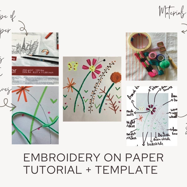 Paper Embroidery - Etsy