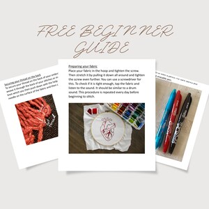 Minimal Landscape Scenery Embroidery Patterns With Video Tutorial ...