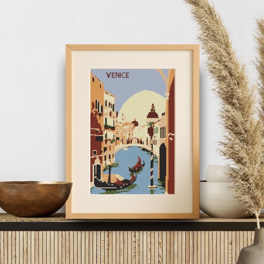 Italian Landscape Venice Cross Stitch Pattern PDF Digital Download File ...