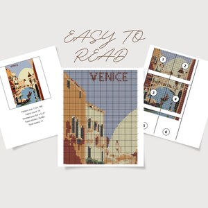 Italian Landscape Venice Cross Stitch Pattern PDF Digital Download File ...