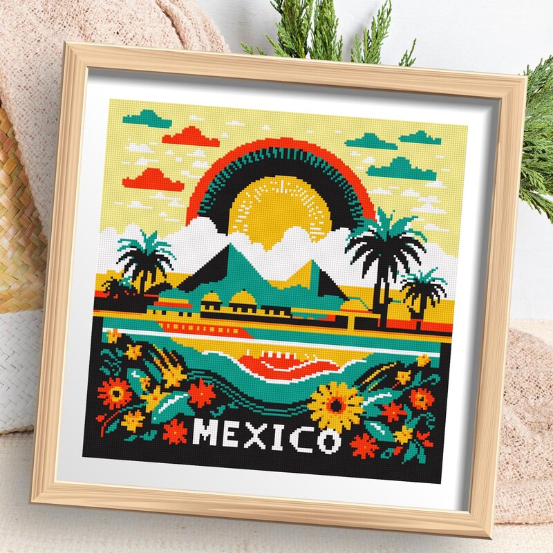 Cross Stitch Mexico - Etsy