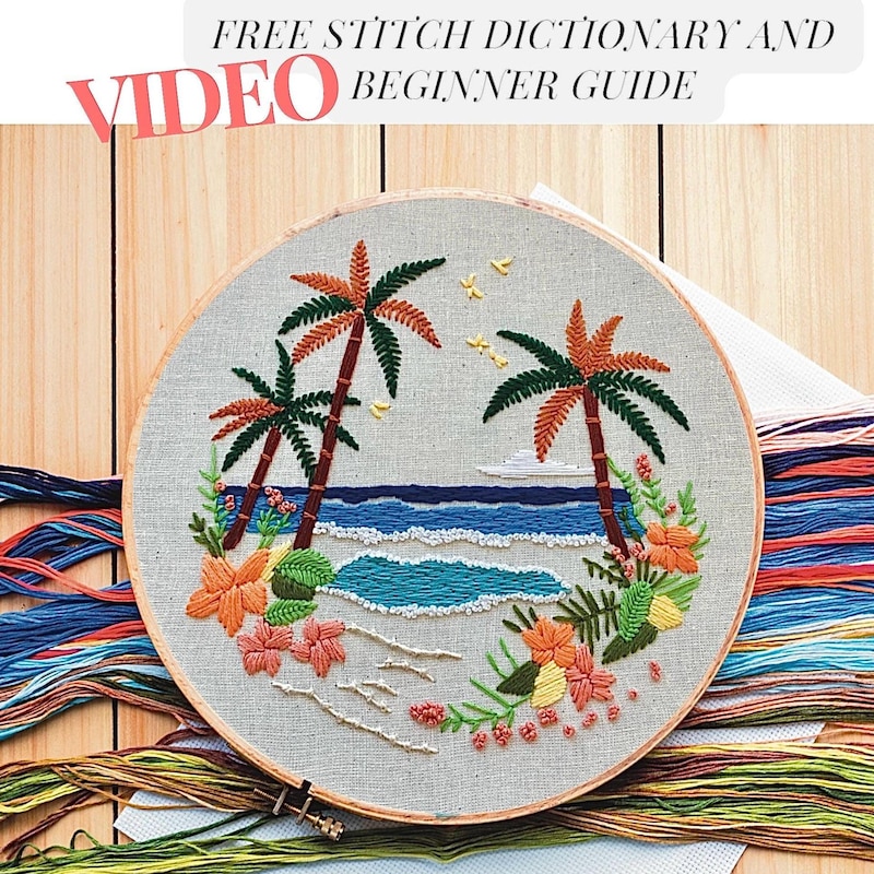Coastal Embroidery - Etsy