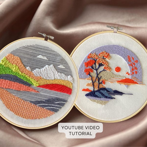 Modern Embroidery - Etsy
