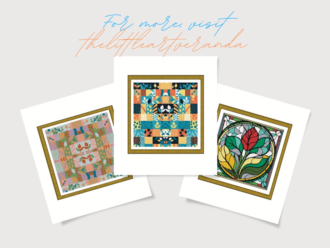 Large Sampler Traditional Cross Stitch Full Coverage Pattern With Few ...