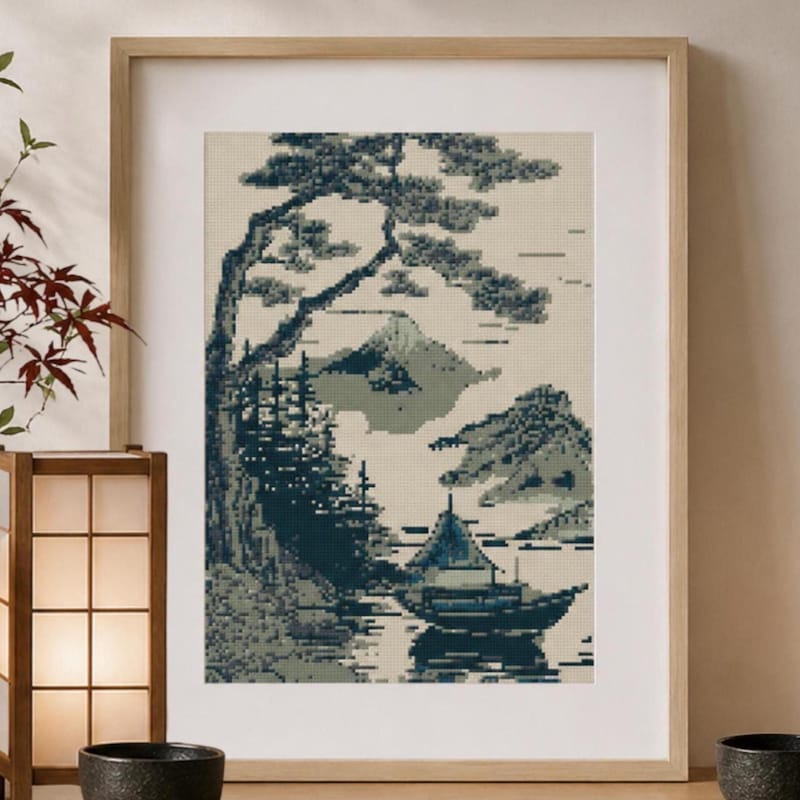Japanese Painting Boat - Etsy