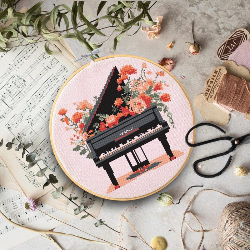 Music Cross Stitch - Etsy