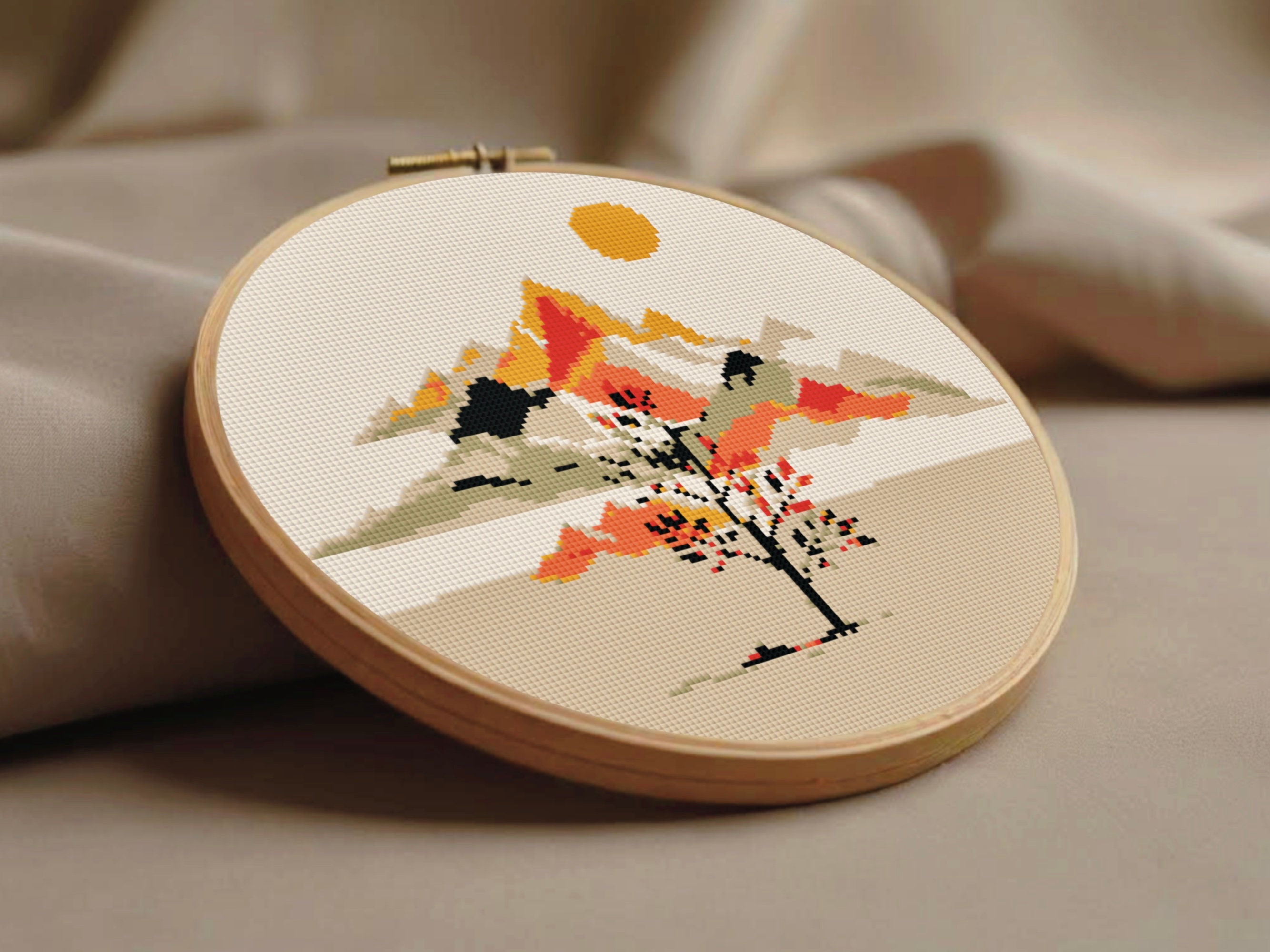 Minimalist Cross Stitch, Simple Cross Stitch Pattern, Bohemian Cross ...