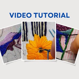 Southwestern Landscape Embroidery Digital Patterns With Video Tutorial, Cacti Desert Scenery ...
