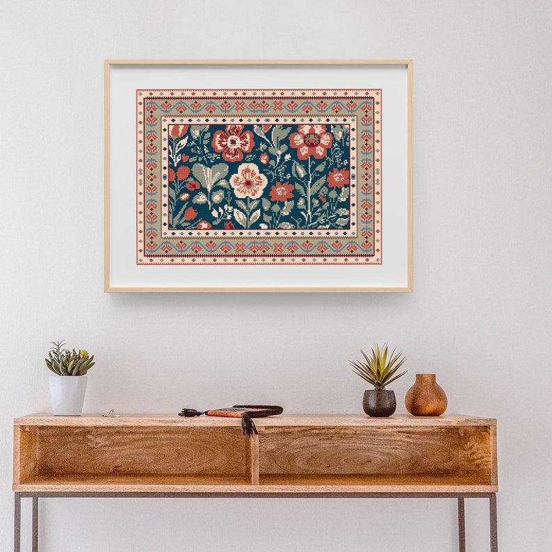 Large Sampler Traditional Cross Stitch Full Coverage Pattern With Few ...