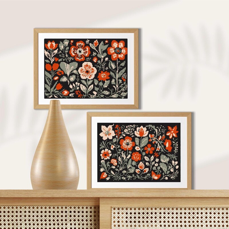 Cross Stitch Art - Etsy