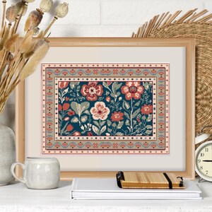 Large Sampler Traditional Cross Stitch Full Coverage Pattern With Few ...
