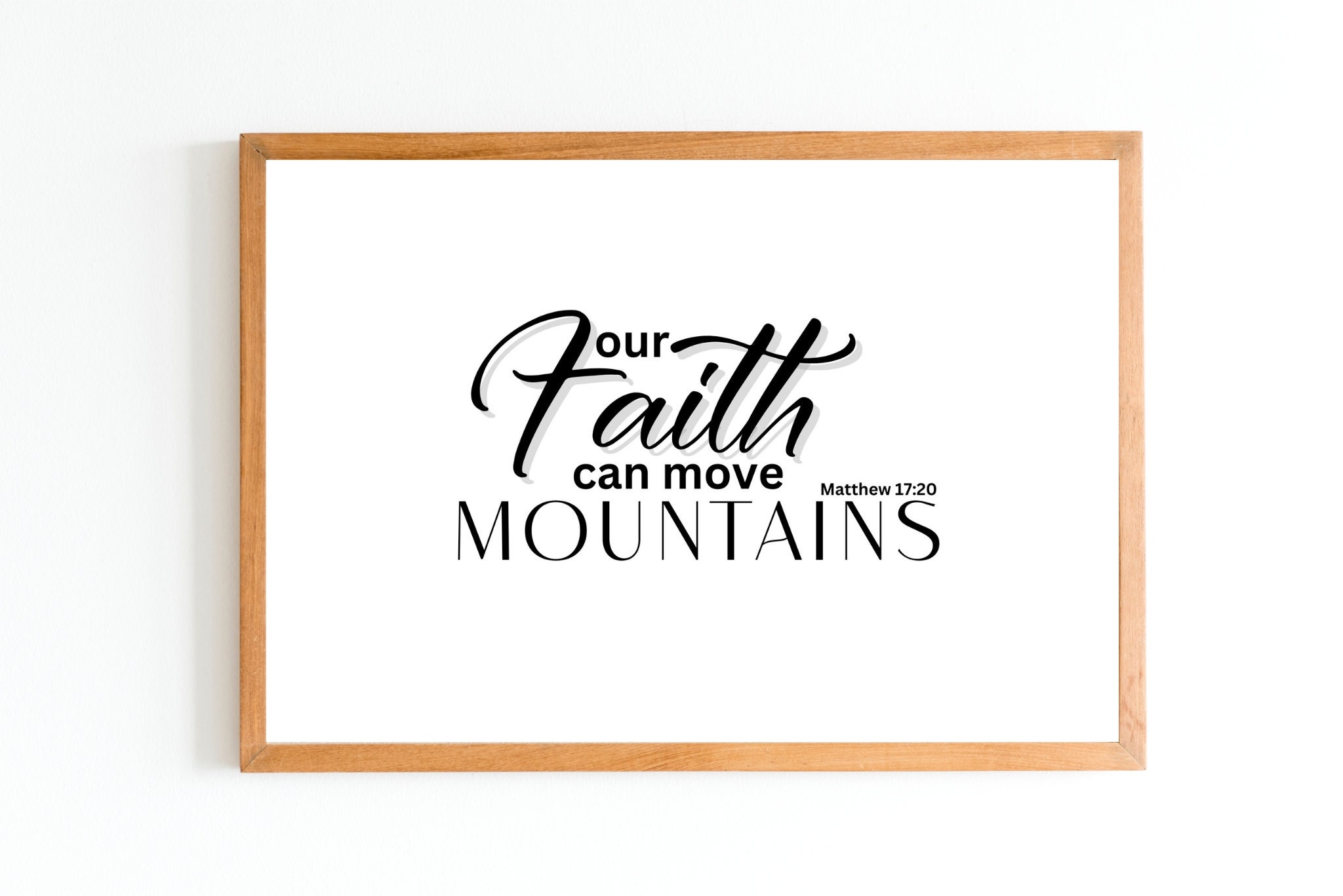 Matthew Digital Download Horizontal Christian Prints Bible Verse ...
