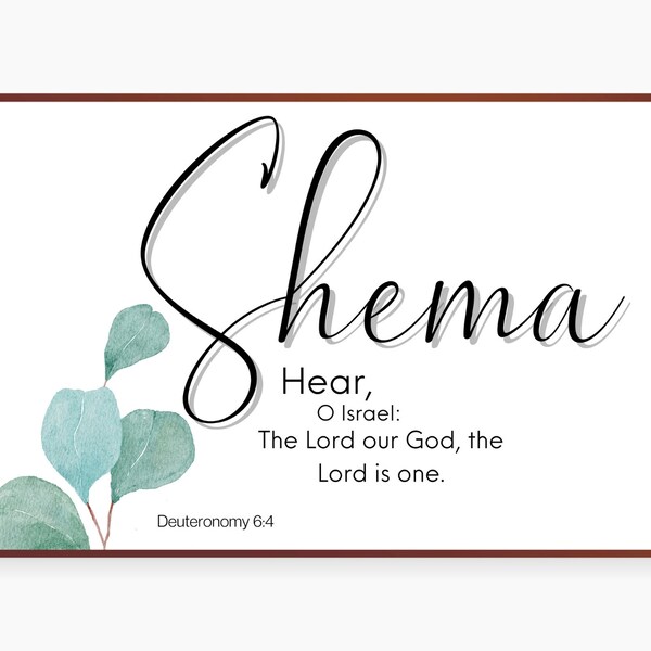 Shema Wall Art - Etsy