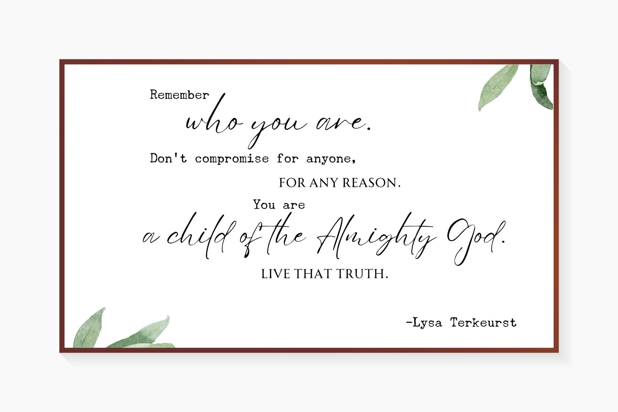 Christian Quote Horizontal Bible Verse Wall Art Printable Wall Art ...