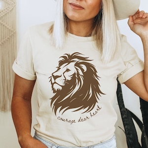 Narnia, Chronicles of Narnia Shirt, Courage Dear Heart, the Lion, Book ...