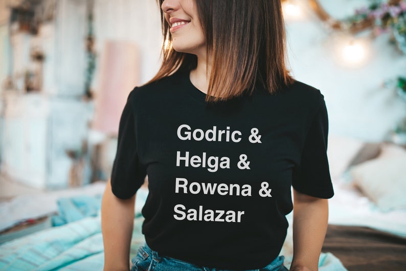 Ampersand, Godric, Helga, Rowena, Salazar, Wizarding House Jersey ...