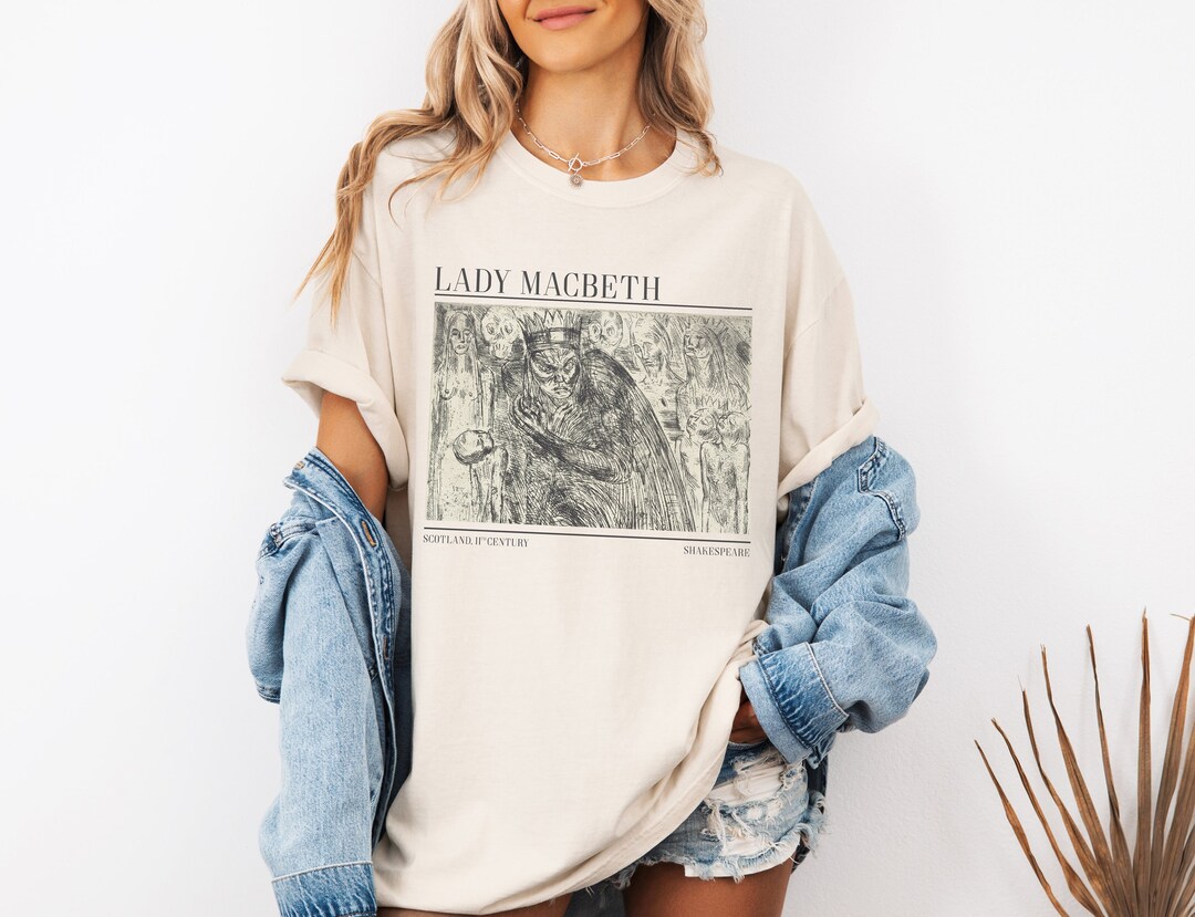 Lady Macbeth, Shakespeare Shirt, Shakespeare Gifts, Poet Shirt, Book ...