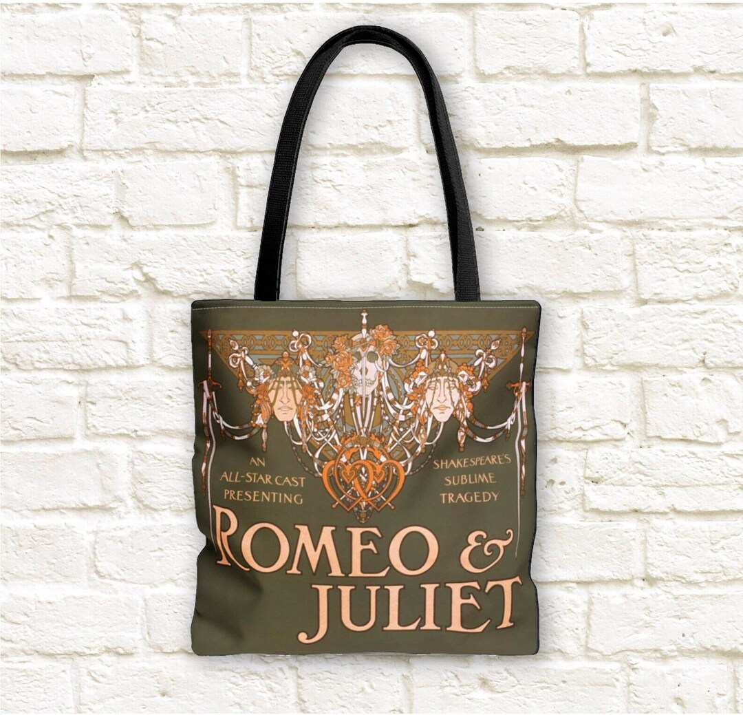 Shakespeare Tote Bag, Shakespeare Gifts, Romeo & Juliet, Book Club ...