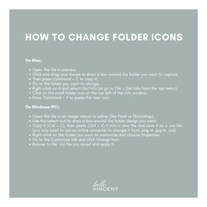 Mac Folder Icons, Desktop Folder Covers - Etsy