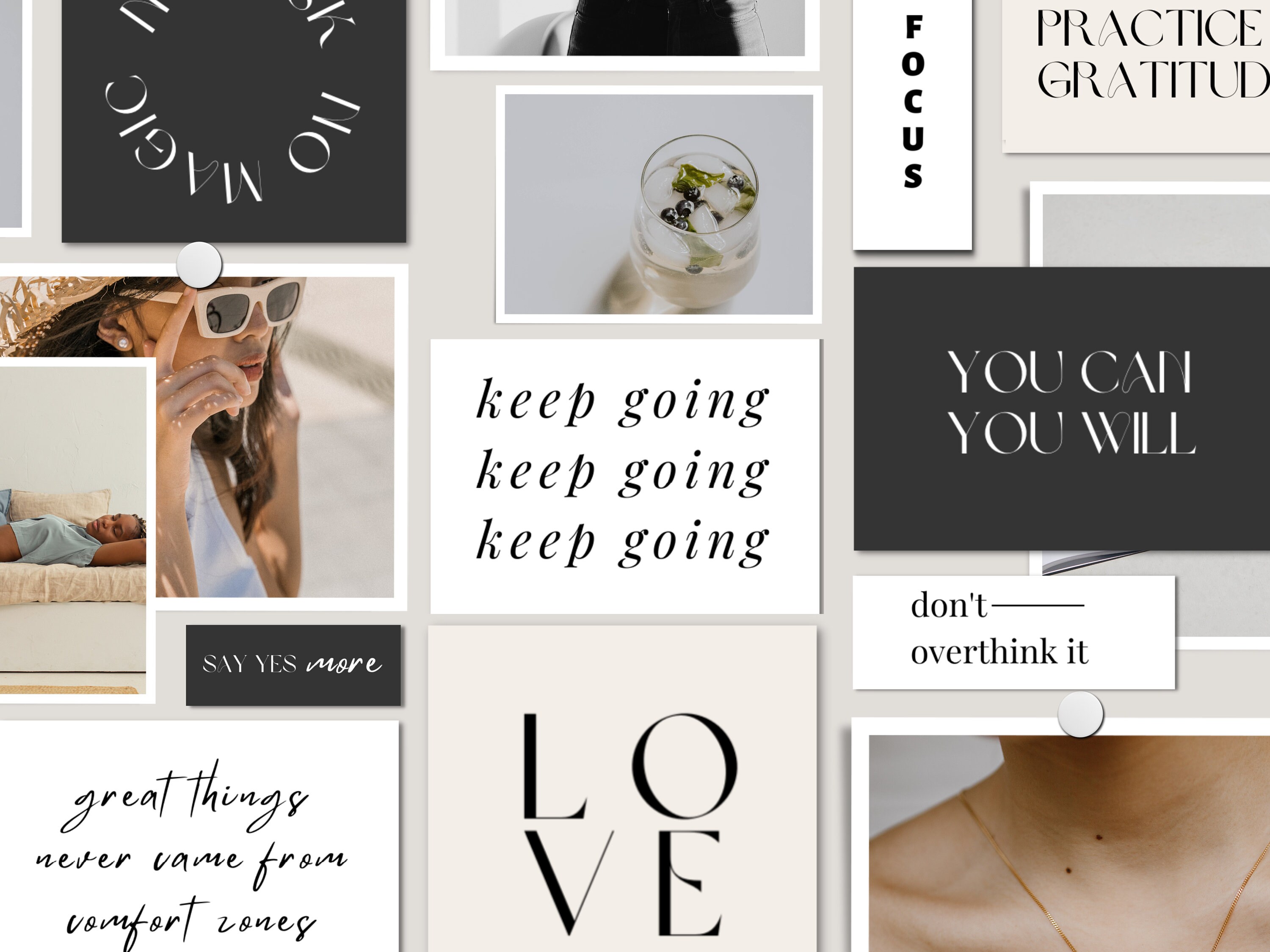 Motivational Vision Board Quotes Printable 2024 Vision Board - Etsy