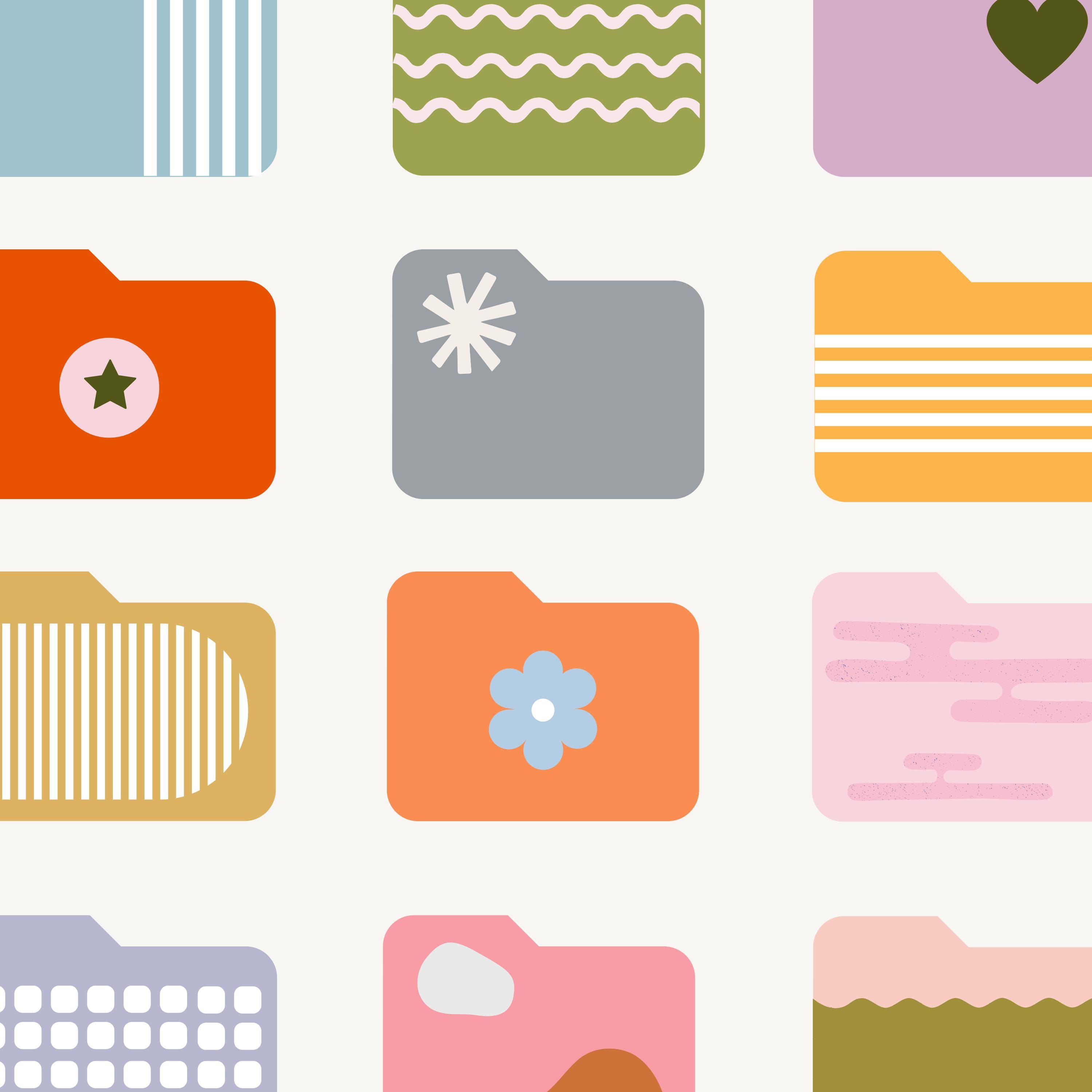 Mac Folder Icons, Desktop Folder Covers - Etsy