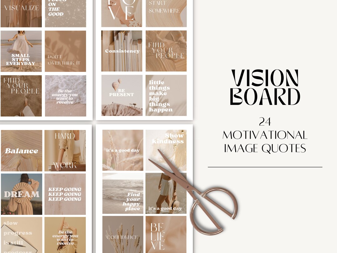 Vision Board Picture Quotes Printable 2023 Vision Board - Etsy