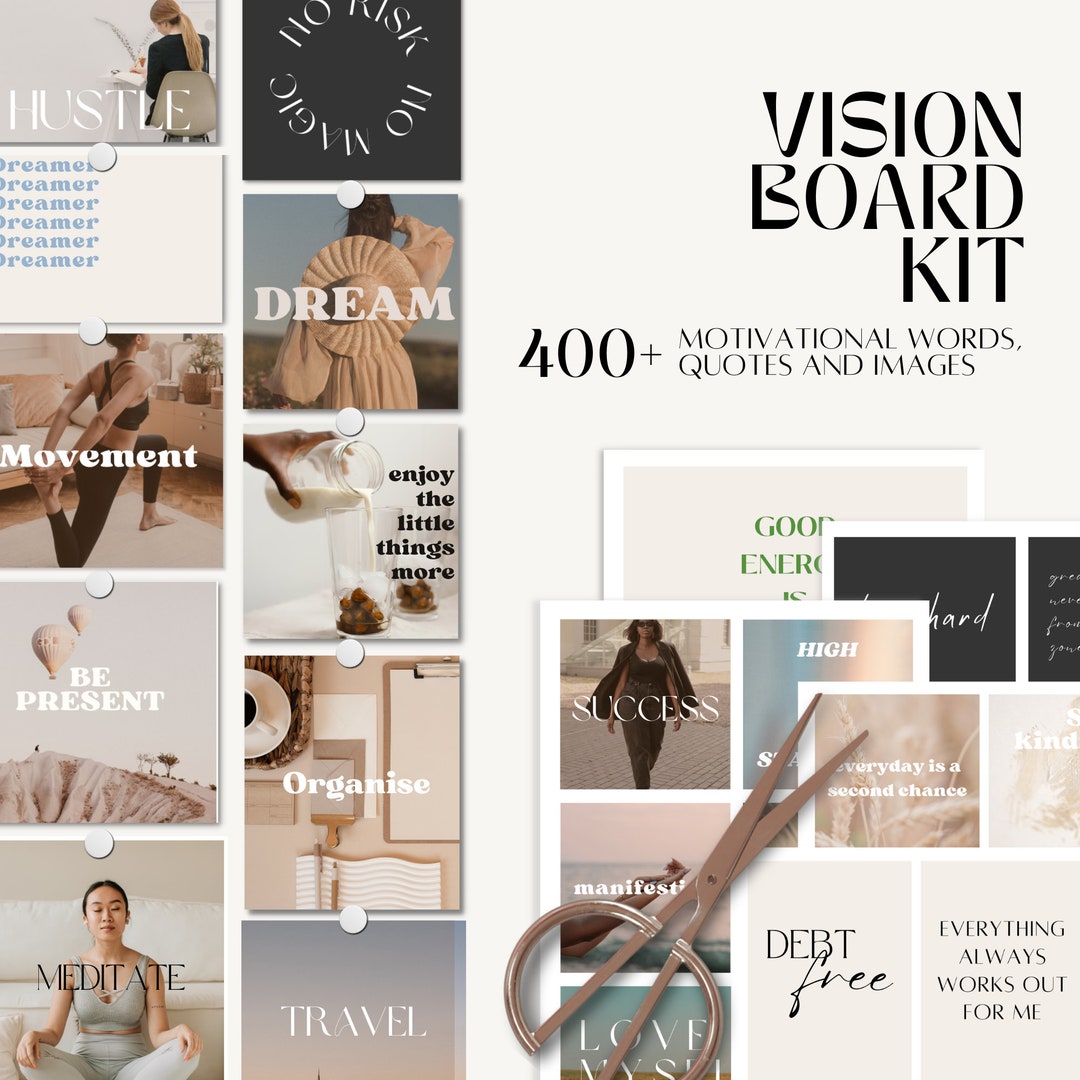Vision Board Kit, Printable 2025 Vision Board - Etsy