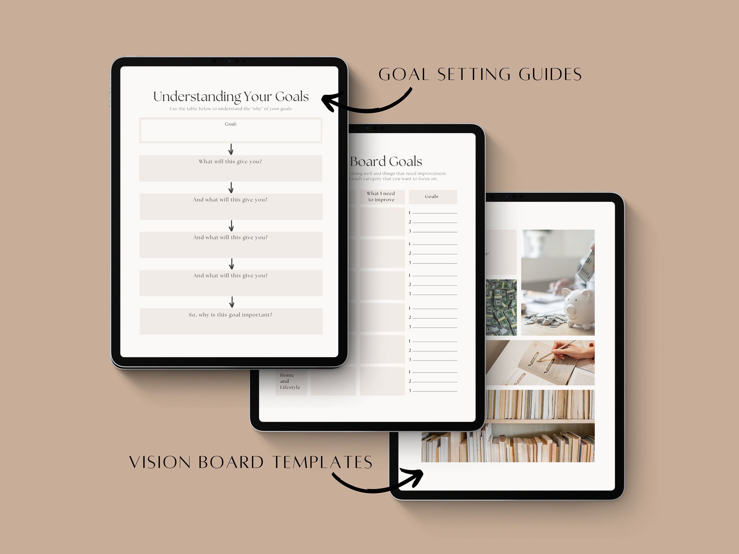 Digital Goal Planner, Vision Board Planner, Vision Board Goals, 2025 ...