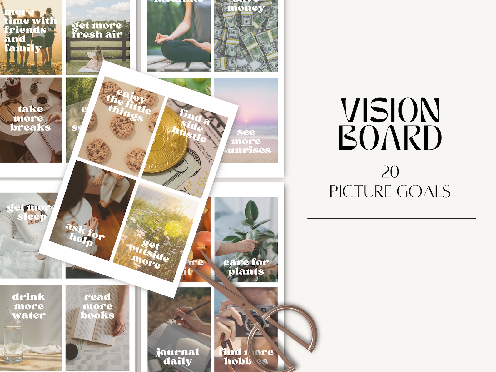 Vision Board Picture Goals Printable 2023 Vision Board - Etsy