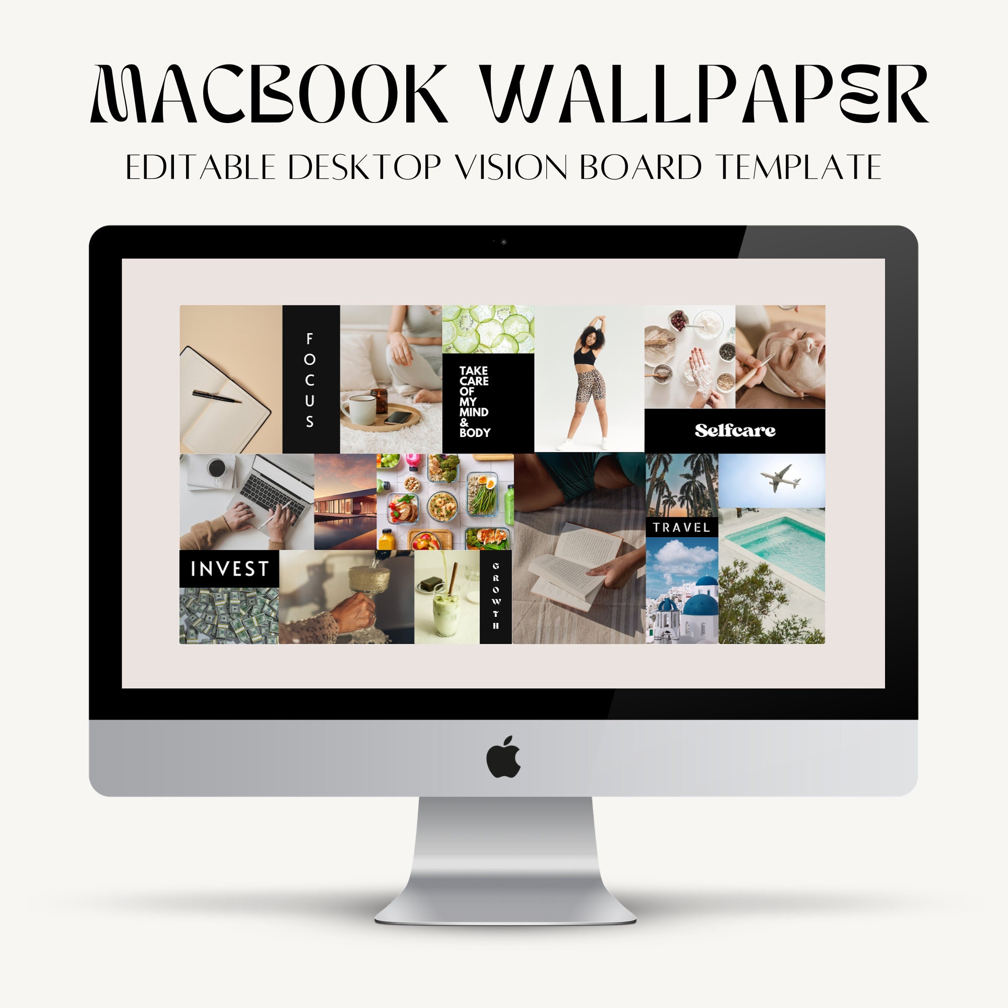 Vision Board Wallpaper Template - Etsy